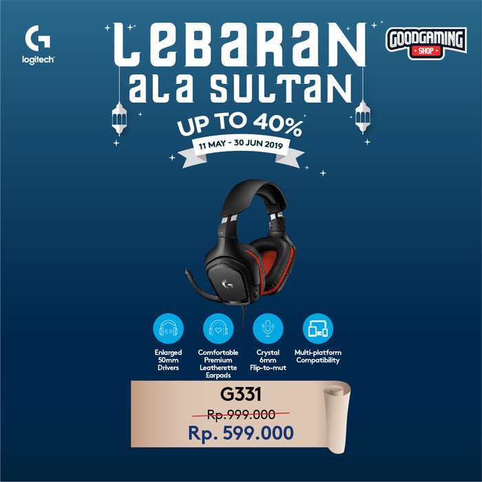 Jual LOGITECH G331 GAMING HEADSET | Shopee Indonesia