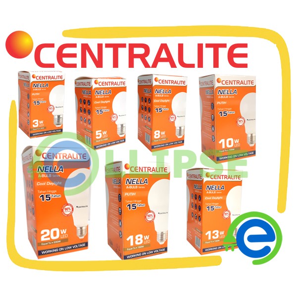Jual Lampu Led Centralite Nella 3w/ 5w/ 8w/ 10w/ 13w/ 15w/ 18w/ 20w ...