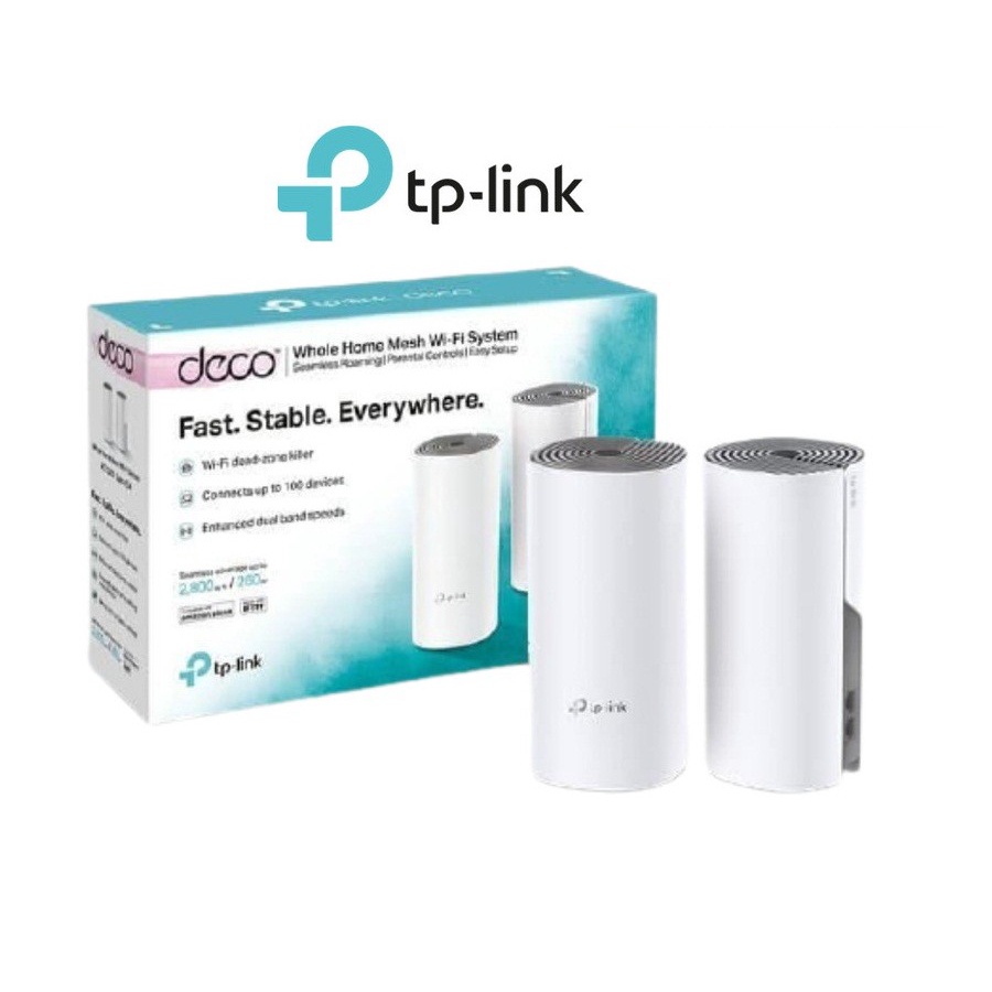 Jual TP-LINK DECO E4 2-PACK AC 1200 WHOLE HOME MESH DECO E4 ISI 2 PACK ...