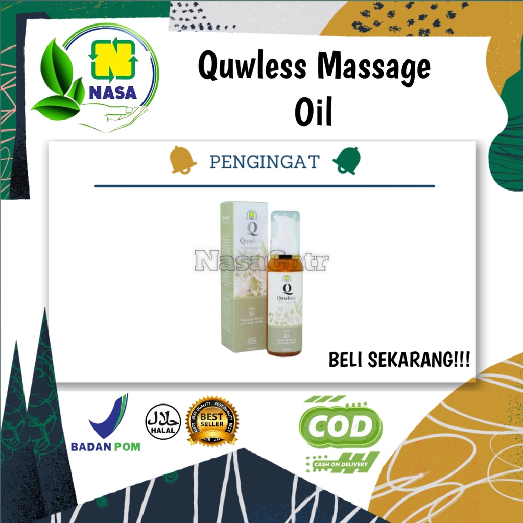 Jual Quwless Massage Oil Minyak Pijat bantu Meregangkan Otot ...
