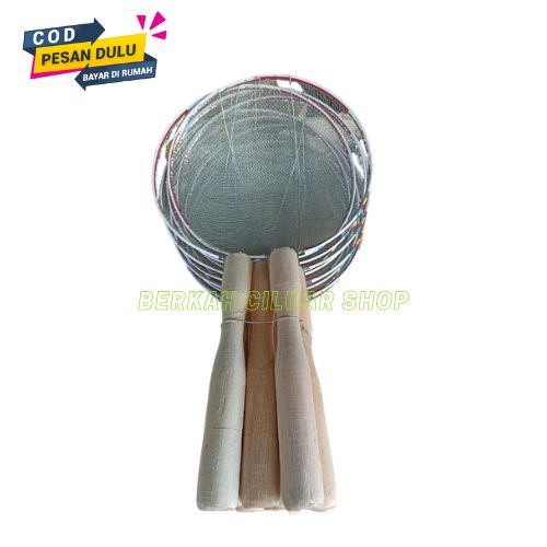 Jual Serok Gorengan Kerupuk / Peniris Gorengan Gagang Kayu / Saringan ...