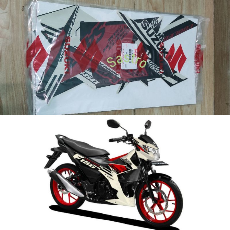 Jual sticker stiker stripping striping set suzuki satria fu injeksi ...