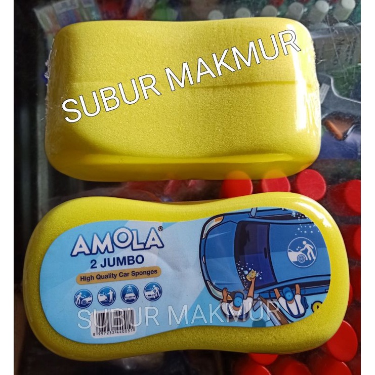 Jual (1pack=2pcs) SPON MOBIL AMOLA JUMBO KUNING TEBAL BERKUALITAS ...