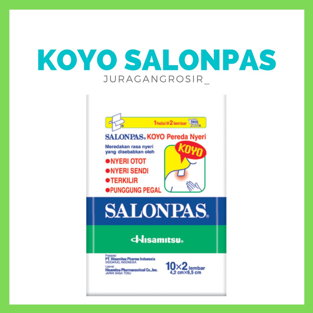 Jual KOYO SALONPAS SACHET ISI 12 LEMBAR | Shopee Indonesia