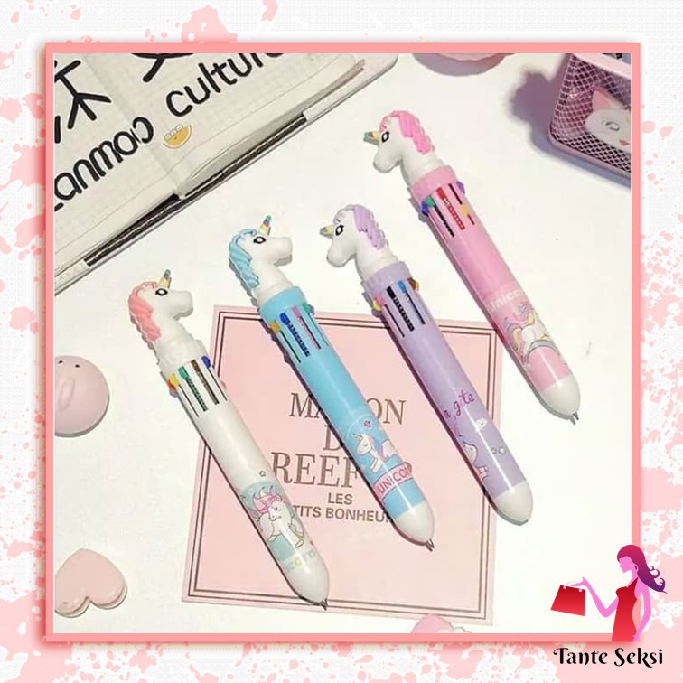 Jual Pulpen Gel Ballpoint Bolpoin Unik Lucu Pen 10 in 1 Karakter Kepala ...