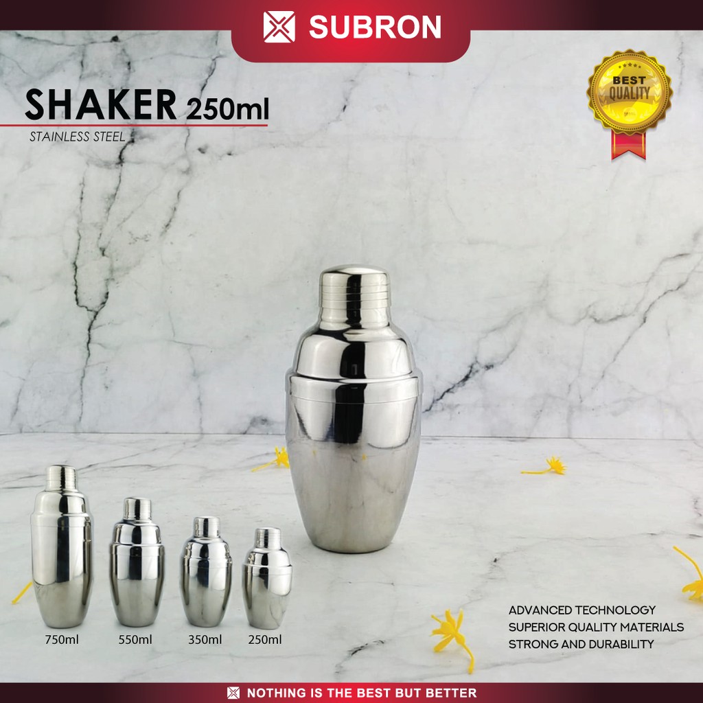 Jual SUBRON Cocktail Shaker Botol Shaker 250ml 350ml Pengocok Minuman ...