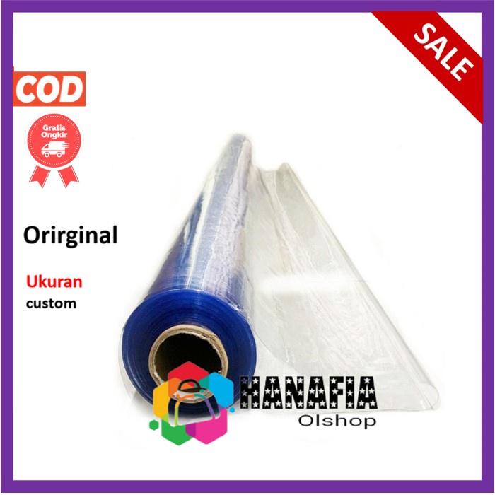 Jual Plastik Bening / Plastik Mika / Taplak Meja Bening Meteran / Sampul Bening / taplak mika ...