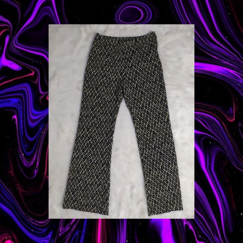 Jual H&M Partner Longpant Black Pattern Cream MTWTFSS WEEKDAY | Shopee ...