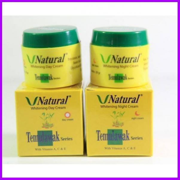 Jual V NATURAL Whitening Cream Temulawak Extract ( 20 Gram ) | Shopee ...