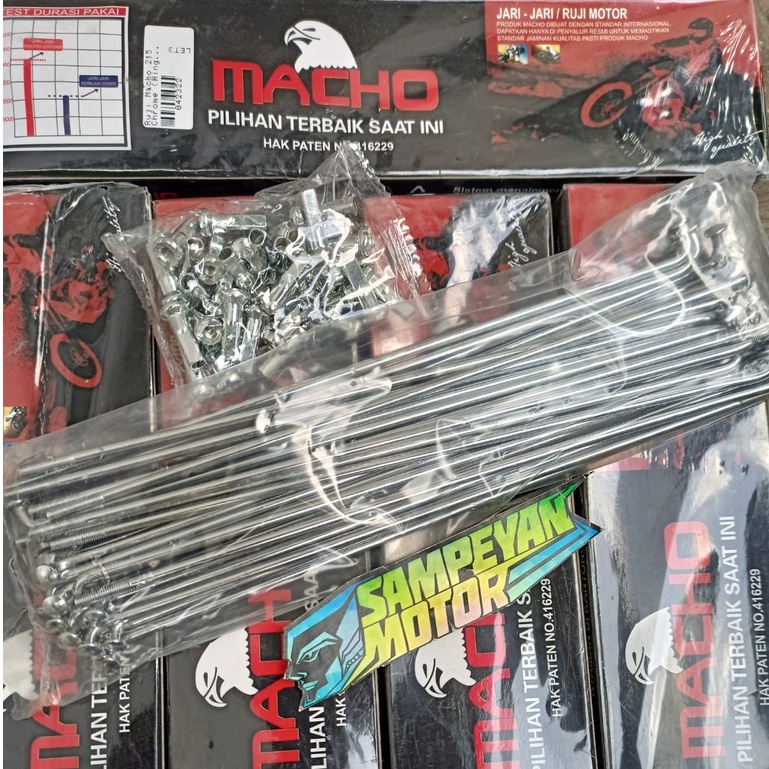 Jual Ruji Jari Jari Velg Ring 19 21 Ukuran 205 215 Macho Chrome ...