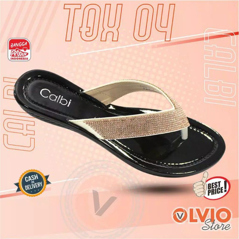 Jual Calbi sandal wanita fashion model TERBARU,ORIGINAL 100% calbi tqx ...