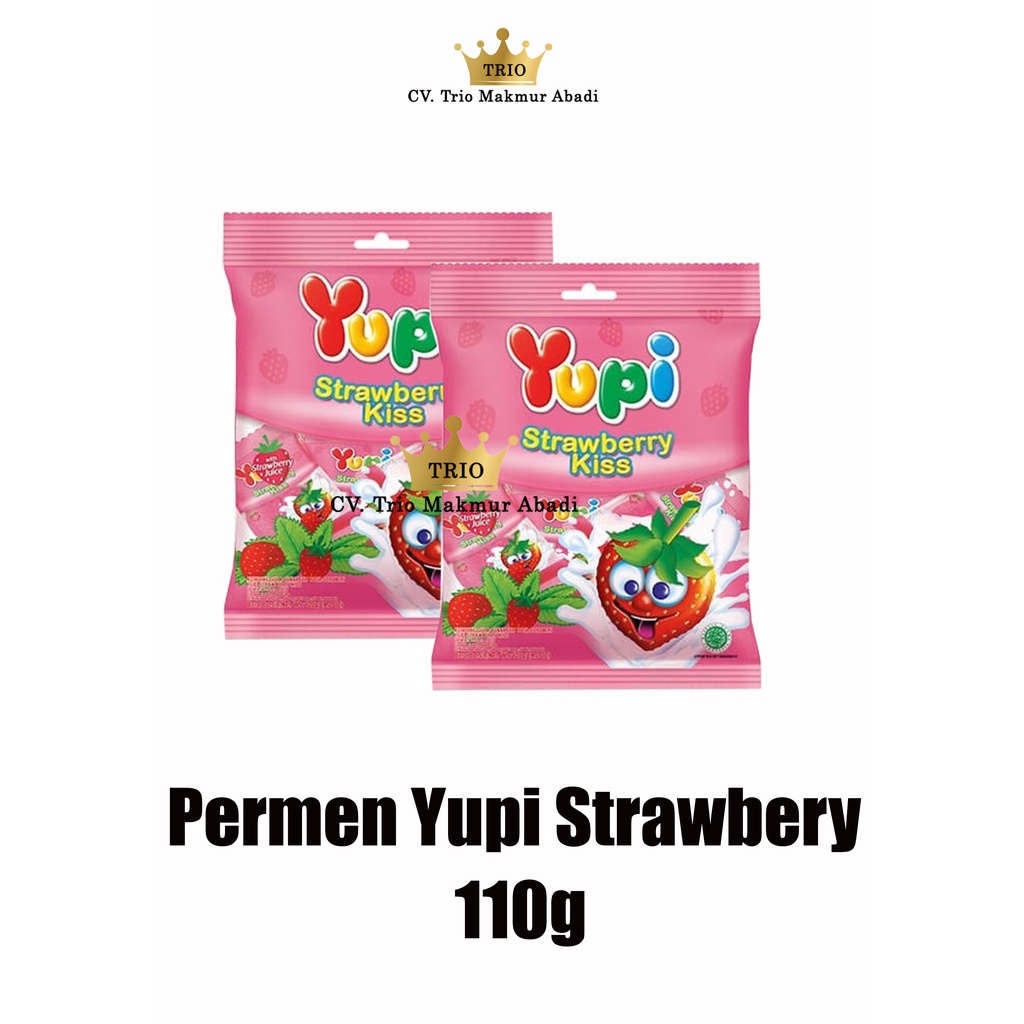 Jual Permen Yupi Stroberi Kiss 110g | Shopee Indonesia
