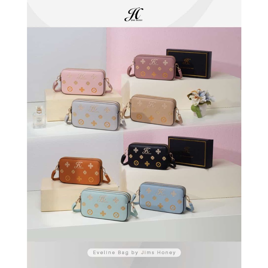 Jual Tas Wanita EVELINE Bag JIMS HONEY Tas Impor Tas Selempang Tas HP ...