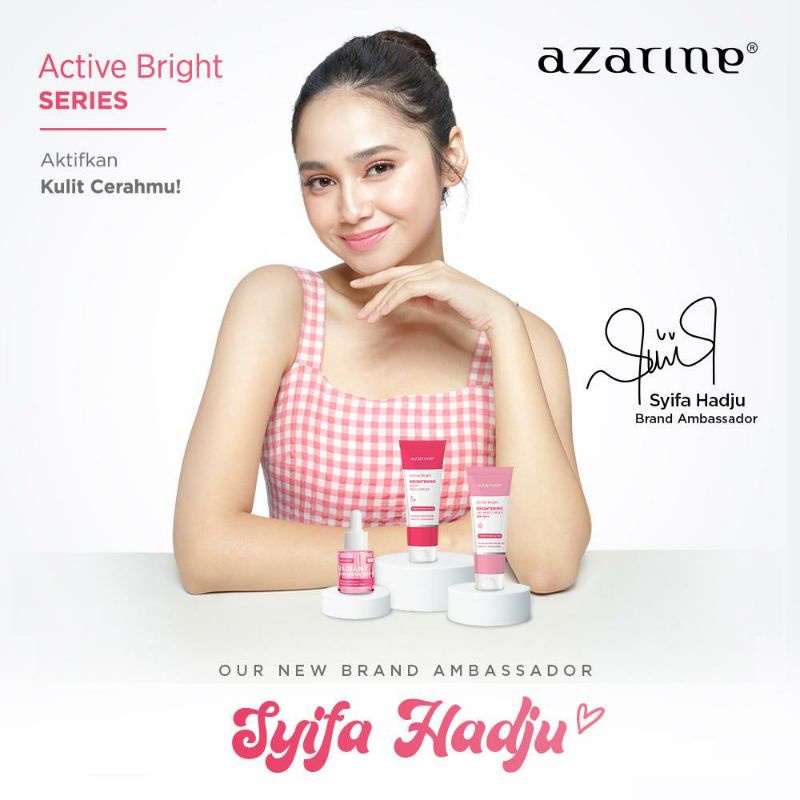 Jual AZARINE ACTIVE BRIGHT l BRIGHTENING FACIAL FOAM l DAY CREAM l ...