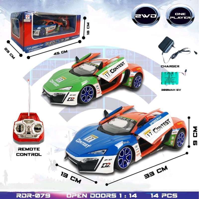 Jual MAINAN MOBIL RC REMOTE CONTROL 1:14 TOP SPEED CAR SPORT RACING ...