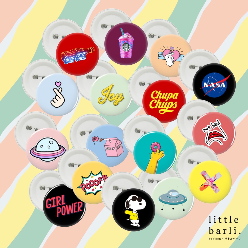 Jual Pin Custom Satuan / Pin Gantungan Kunci / Custom Pin / Pin Magnet ...