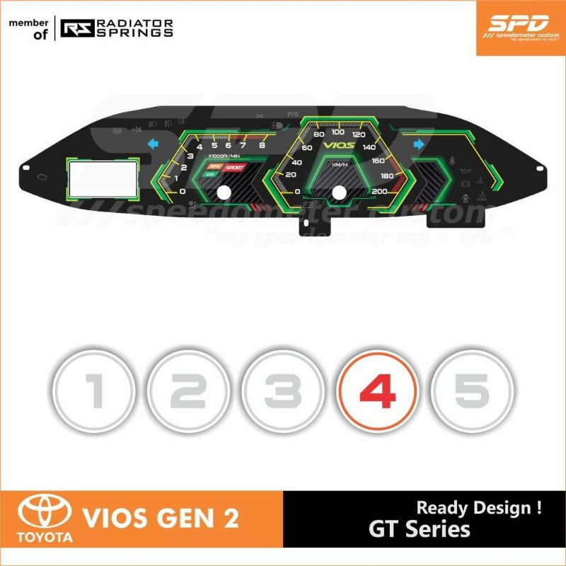 Jual PANEL SPEEDOMETER CUSTOM VIOS GEN 2 - SPD SPEEDOMETER JAKARTA ...