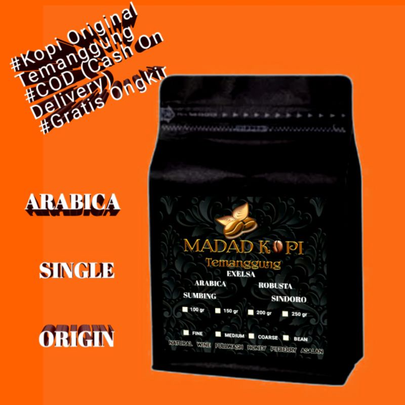 Jual kopi arabica/arabika Temanggung petik merah giling halus natural ...