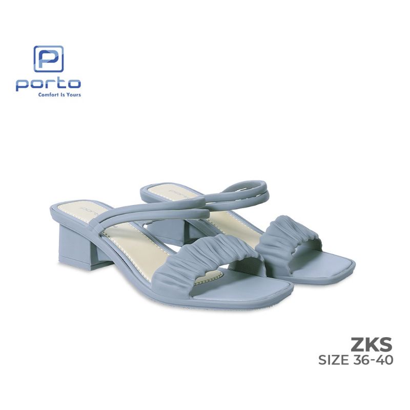 Jual porto lady sandal jelly hak gesper kerut | Shopee Indonesia