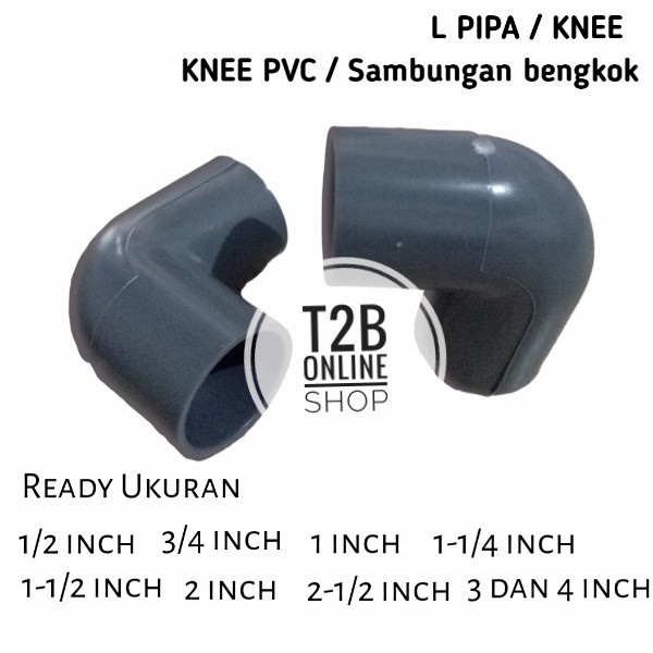 Jual Knee pipa, keni, elbow, L pipa PVC, sambungan bengkok | Shopee Indonesia