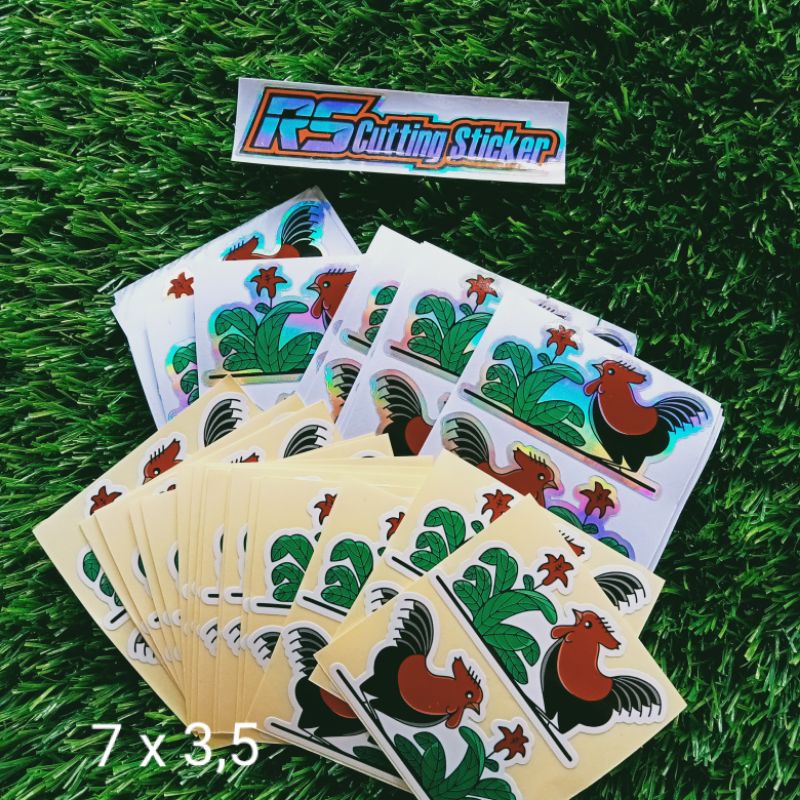 Jual sticker printcut ayam jago | Shopee Indonesia