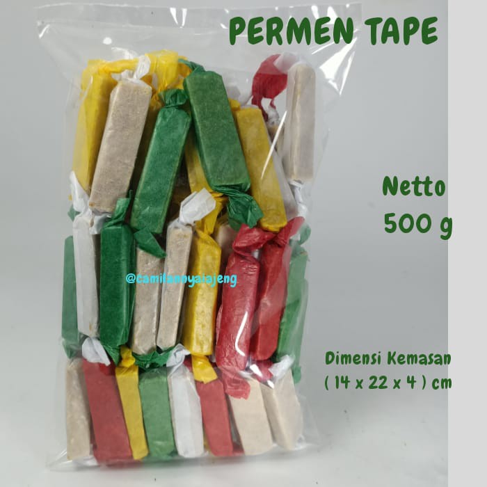 Jual Permen Tape Sirsat Suwar Suwir Manis Legit 500 g | Shopee Indonesia