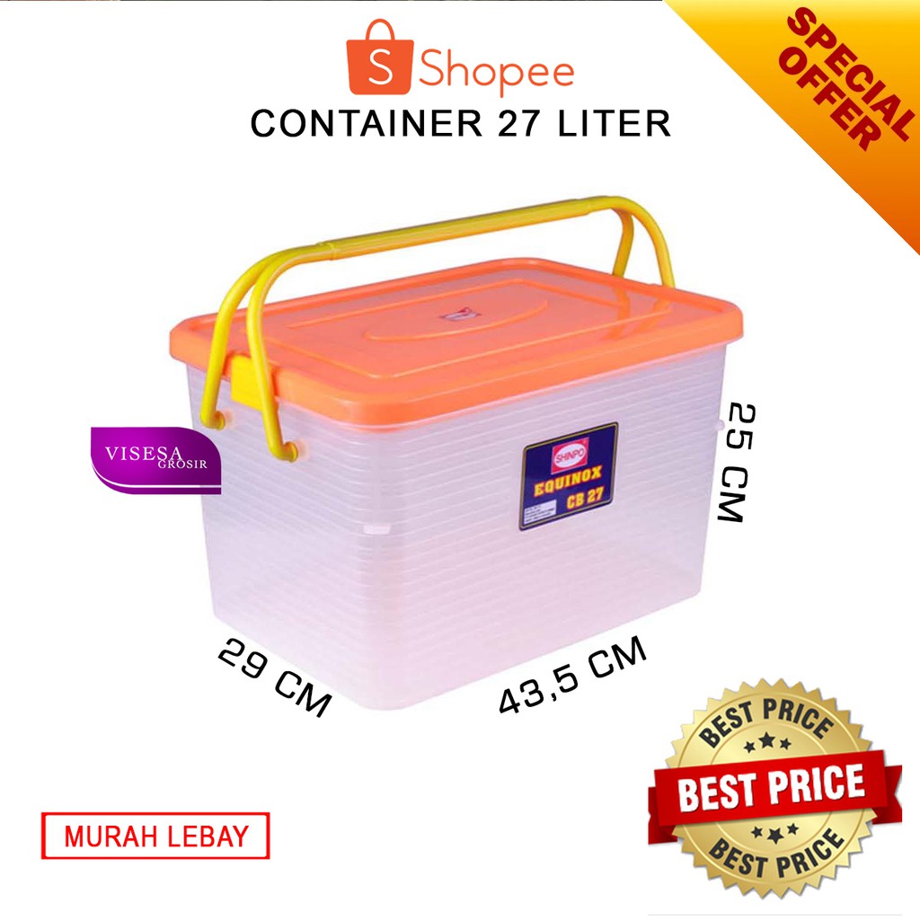 Jual SHINPO CONTAINER 27 LITER | Shopee Indonesia