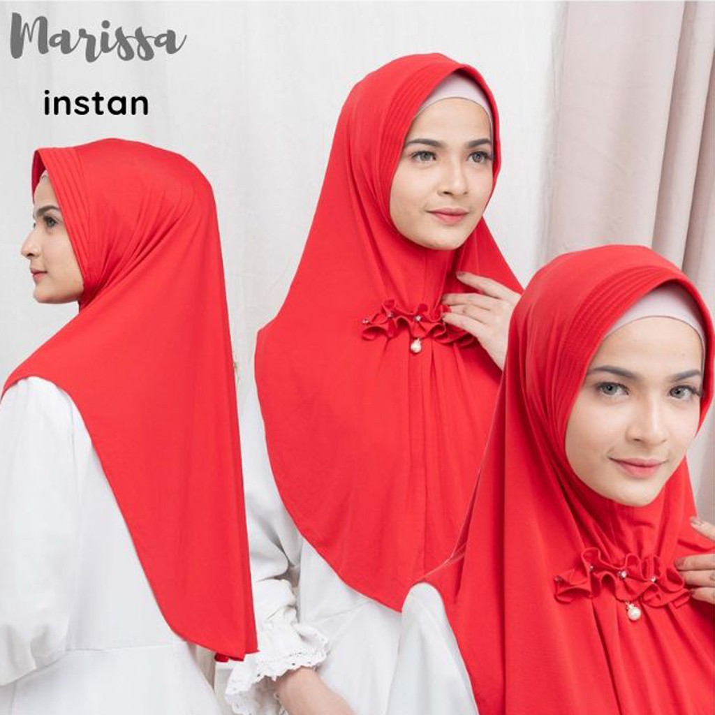 Jual HIJAB INSTANT SHAKILA / HIJAB INSTAN MURAH / JILBAB BERGO JERSEY DENGAN SWAROVKSY / JILBAB ...