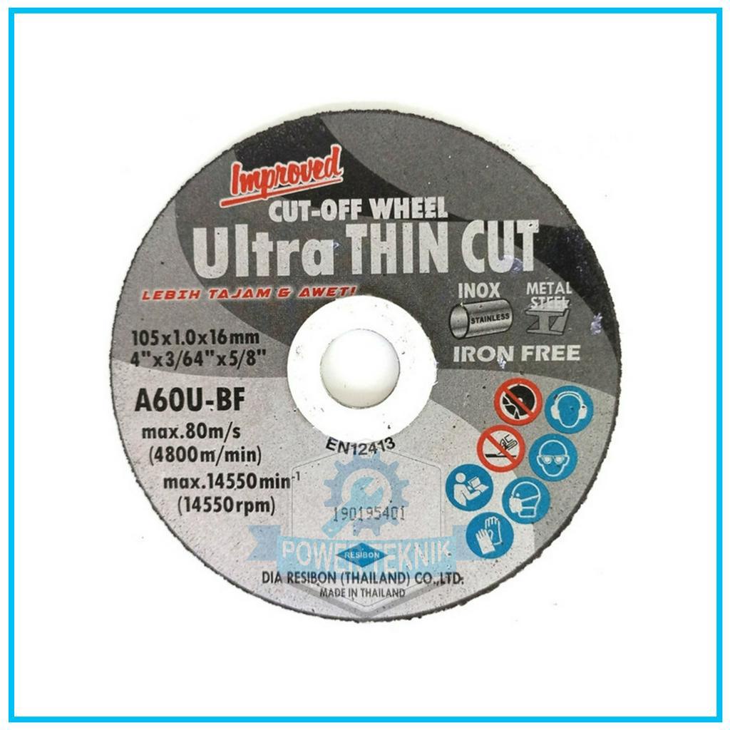 Jual Batu Gerinda Potong 4 Inch ULTRATHIN CUT Cutting Wheel 4" Mata ...