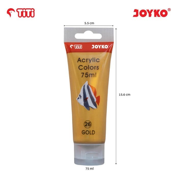 Jual Acrylic Color Cat Akrilik Joyko TiTi ACC-75ML | Shopee Indonesia
