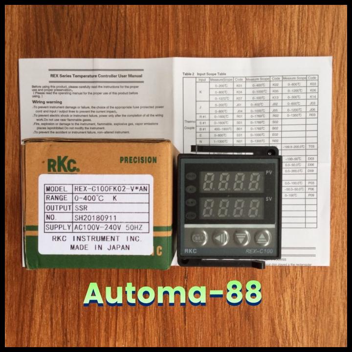 Jual Rkc Rex C100 C-100 Digital Pid Temperature Controller Out Ssr 110 220V | Shopee Indonesia