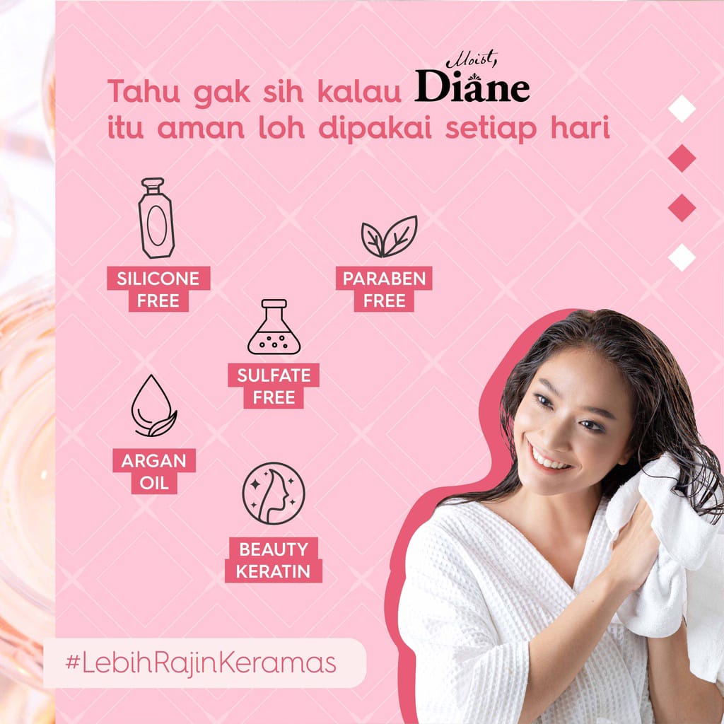 Jual MOIST DIANE Extra Hair Fall Control Shampoo / Treatment 450ml ...