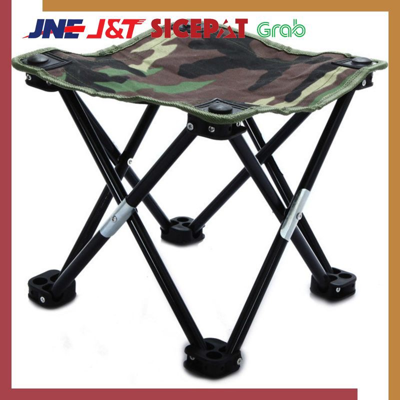 Jual Kursi Mancing Lipat Portable Desain Loreng Army | Shopee Indonesia