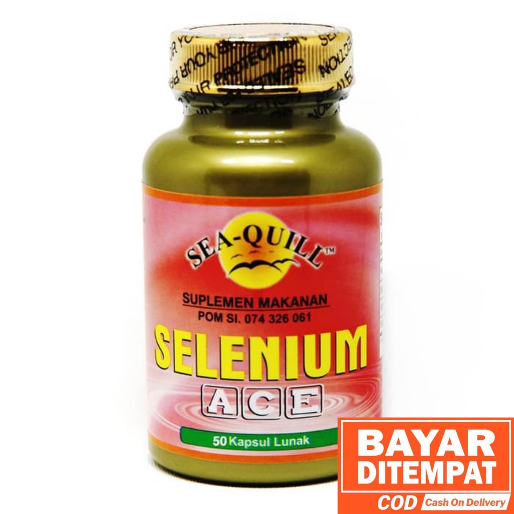 Jual SEA-QUILL SELENIUM ACE 30'S, 50'S - VITAMIN C 500 MG, Vitamin E ...