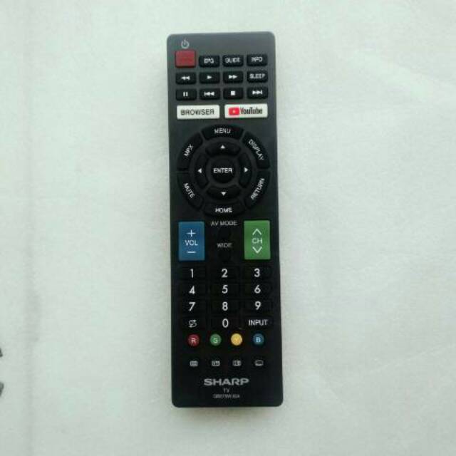 Jual Remot Remote TV Sharp Aquos Smart Youtube Browser Original Asli ...