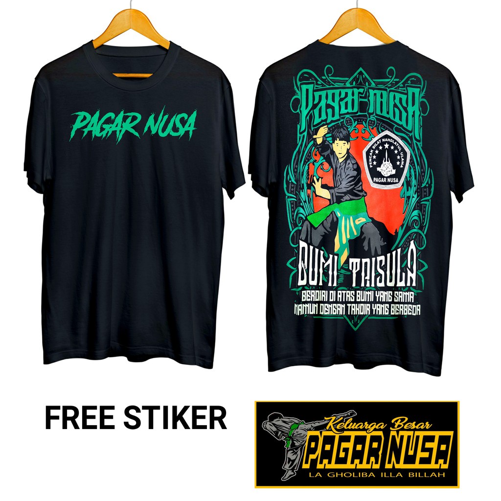 Jual Kaos Pagar Nusa Bumi Trisula / PN Cotton 30 S Sablon Plastisol ...
