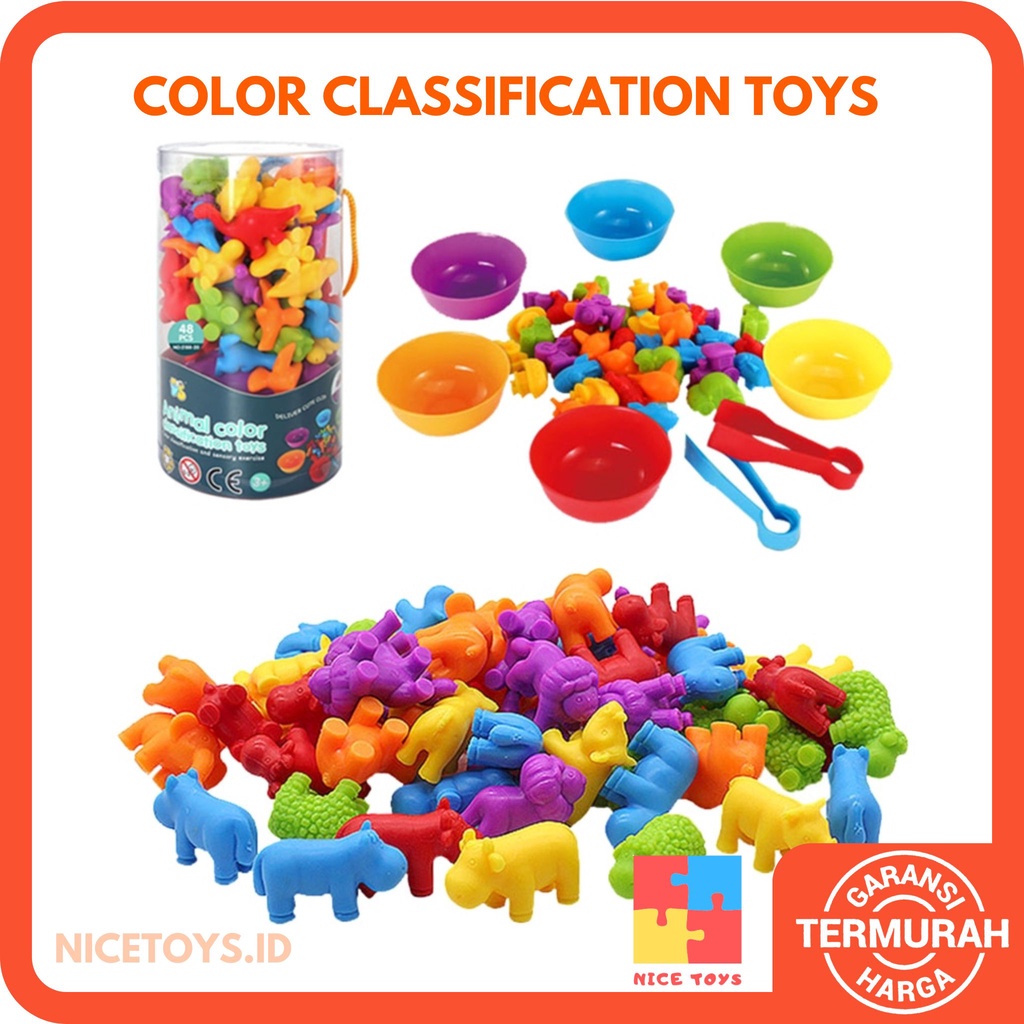 Jual Color Classification Toys Sensory Play Toys Mainan Edukasi ...