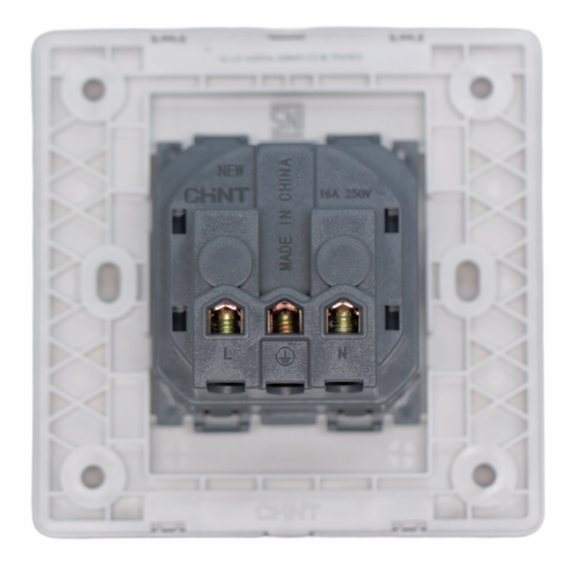 Jual CHINT NEW2M - GRAY BLACK German standard socket 16A 250V / stop ...