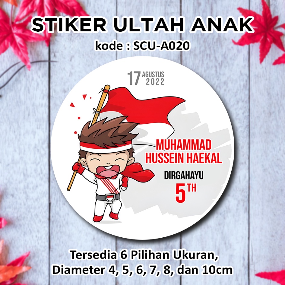 Jual STIKER ULANG TAHUN ANAK 17 AGUSTUS STICKER LABEL HARI KEMERDEKAAN ...