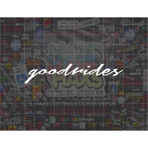Jual Cutting Sticker Goodrides Ukuran 10 Cm Motor Mobil | Shopee Indonesia