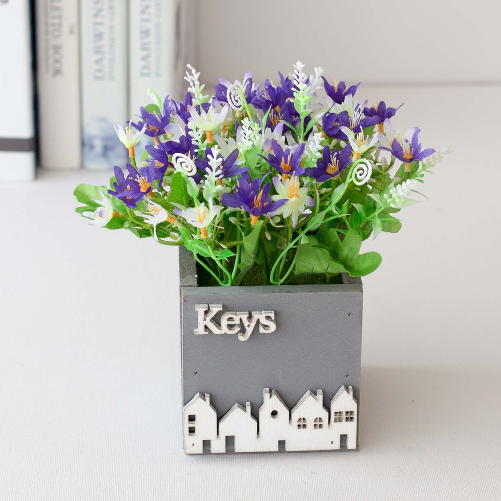 Jual Artificial Flower Pot Bunga Plastik Pot Bunga Hiasan meja Pot ...