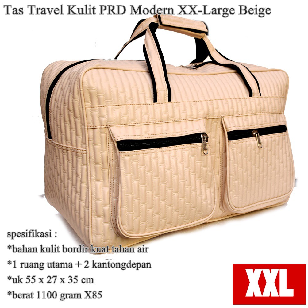 Jual Tas Pakaian Besar Travel Kulit PRD Modern XX-Large beige | Shopee ...