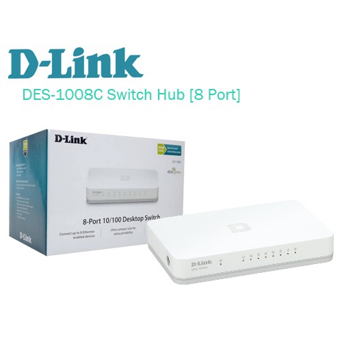 Jual D Link Switch Hub 8 Port DES-1008C | Shopee Indonesia