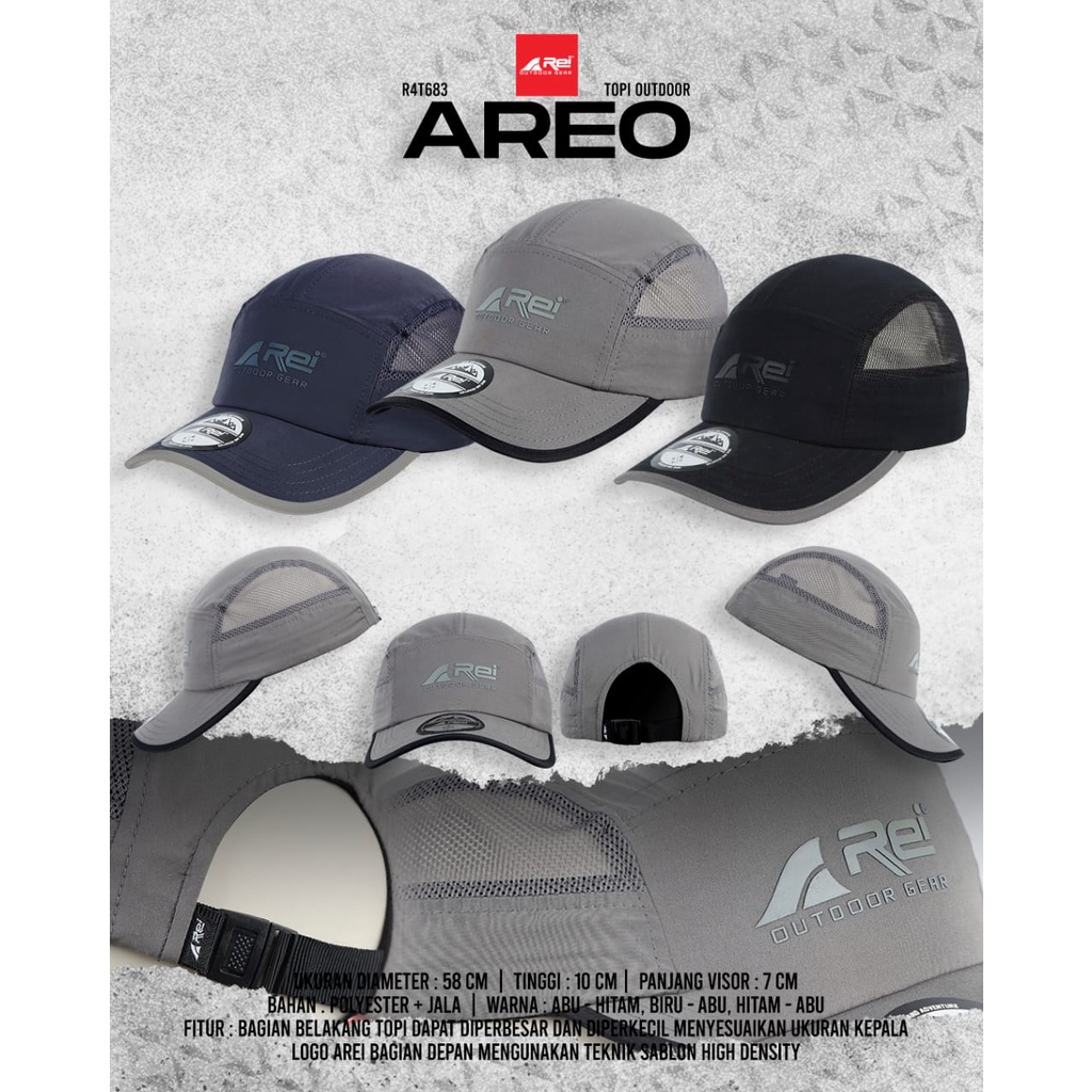 Jual TOPI PRIA AREI OUTDOOR AREO HAT TERBARU BEST USE FOR OUTDOOR ...