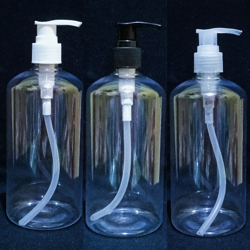 Jual Botol Pump 500ml Clear / Botol 500ml Clear Tutup Pump / Botol ...