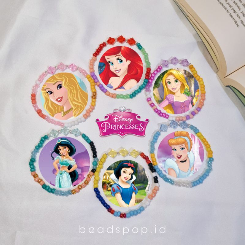 Jual Disney Princess Beads Bracelet Inspired / Gelang Manik Renewed Design | Shopee Indonesia
