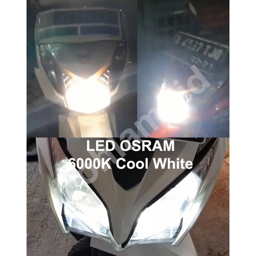 Jual Lampu Motor Led Osram Vega R (Putih) Bohlam H6 M5 T19 Ac Dc ...