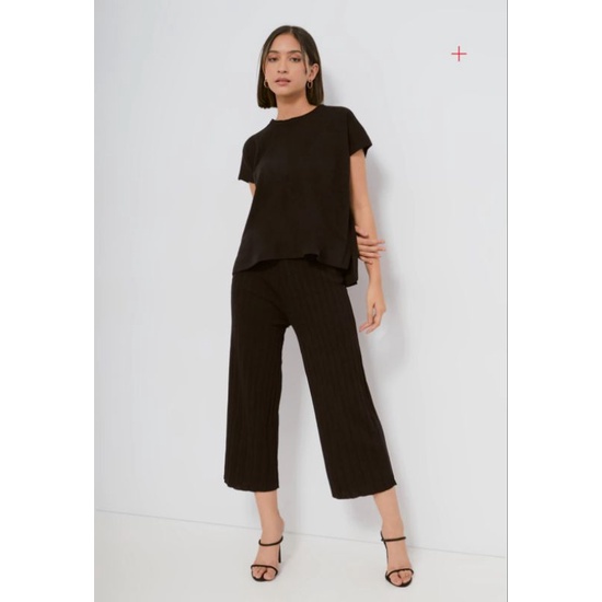 Jual NEW Hellolilo Black Pleated Knit Set | Shopee Indonesia