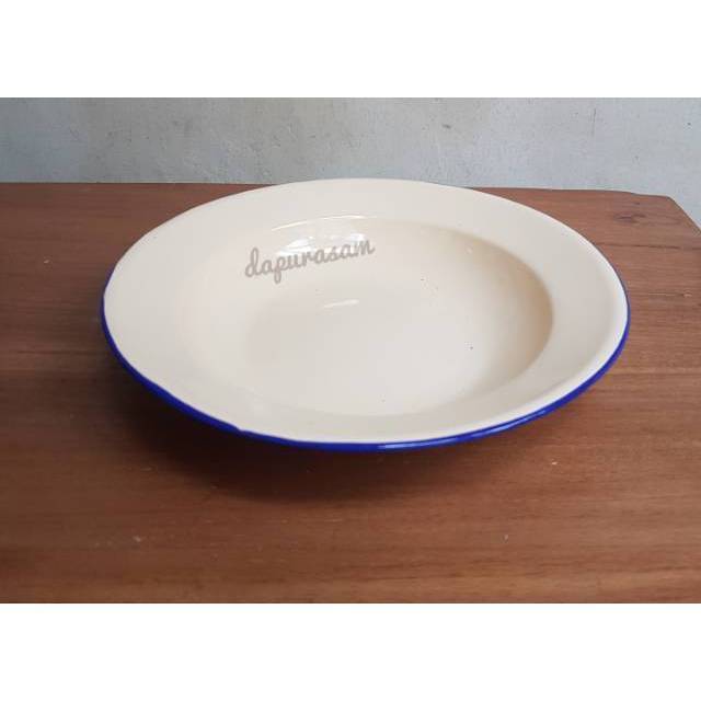 Jual Piring Polos 20cm Enamel Seng Blek Vintage | Shopee Indonesia