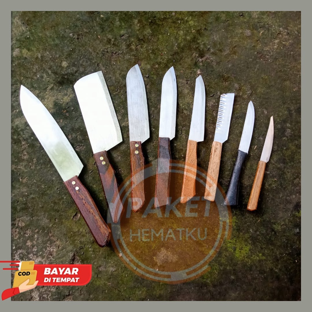 Jual PAKET PISAU DAPUR LENGKAP | PISAU DAPUR LENGKAP ISA 8 PCS PISAU ...